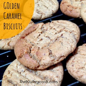 Golden Caramel Biscuits - The Klutzy Cook